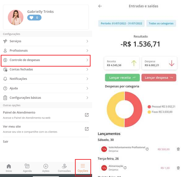 Guia do Aplicativo Trinks Profissional: Configurando e aprendendo a usar